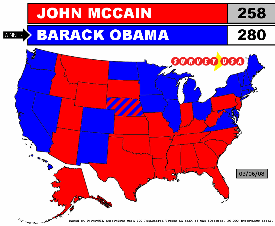 2008 Electoral Vote Maps – Outside the Beltway